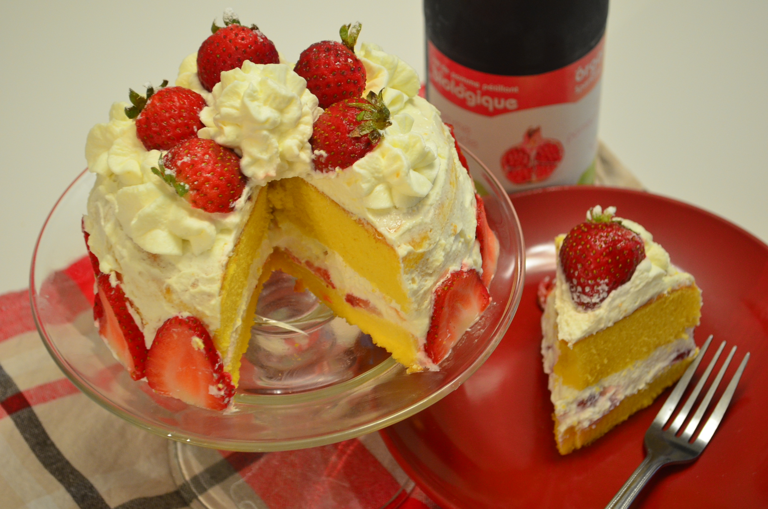 Small Batch Vanilla Ogura Cake