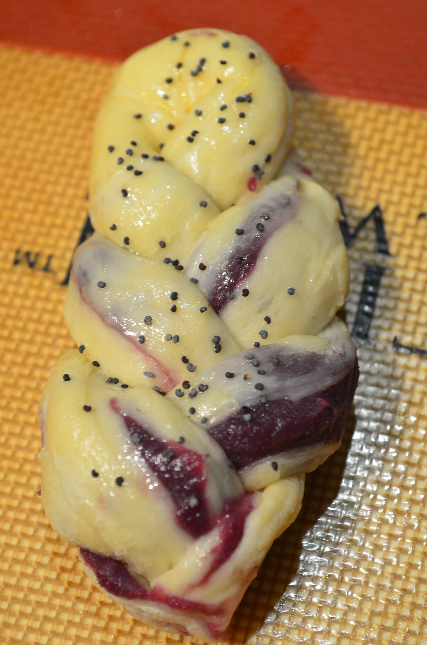 Egg FREE All Around Bread Dough: Mini Purple Yam Braided Bread