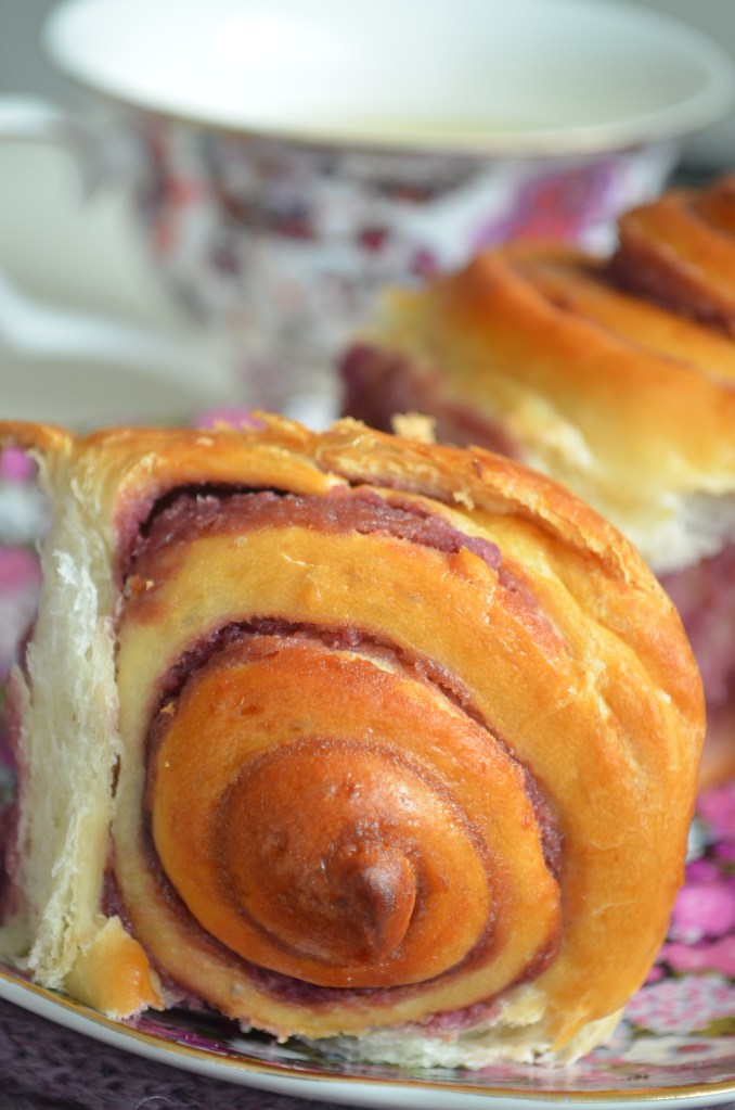Egg FREE All Around Bread Dough: Ube (Purple Yam) Sweet Roll Bread