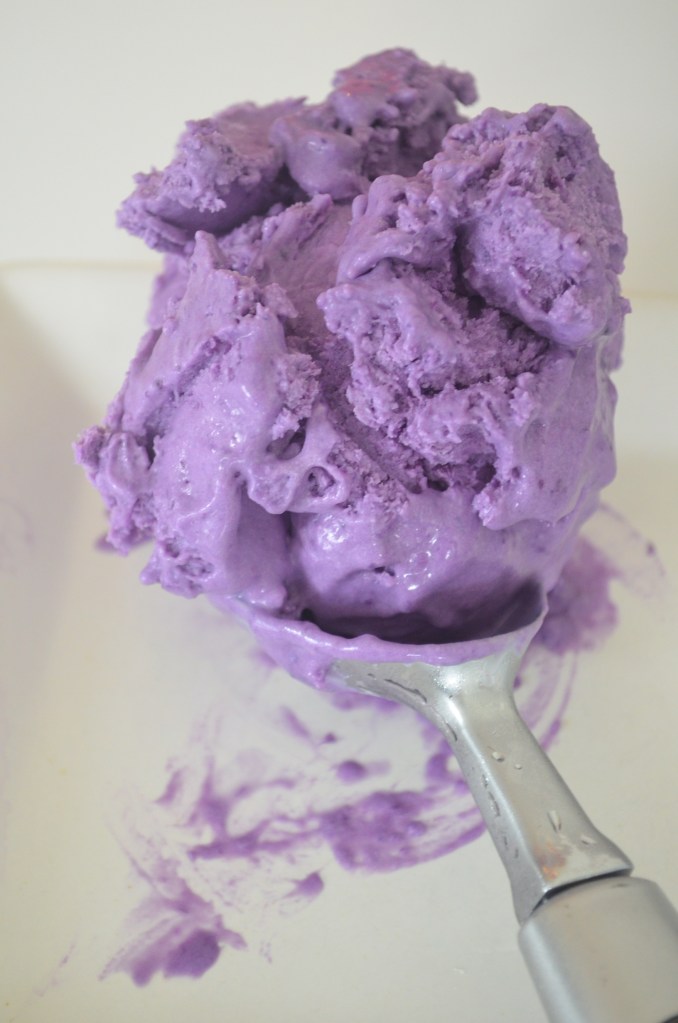Small Batch Homemade Purple Yam (Ube) Ice Cream