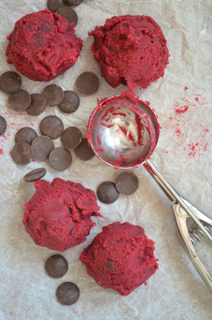 Small Batch Red Velvet Chocolate Chip Cookie