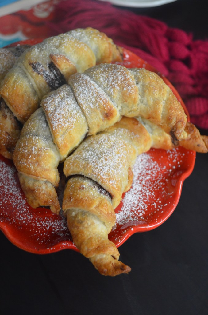 2 Ingredients Easy Chocolate Puff Pastry Croissant
