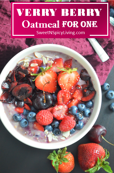 Single Serving Very Berry Explosion Oatmeal