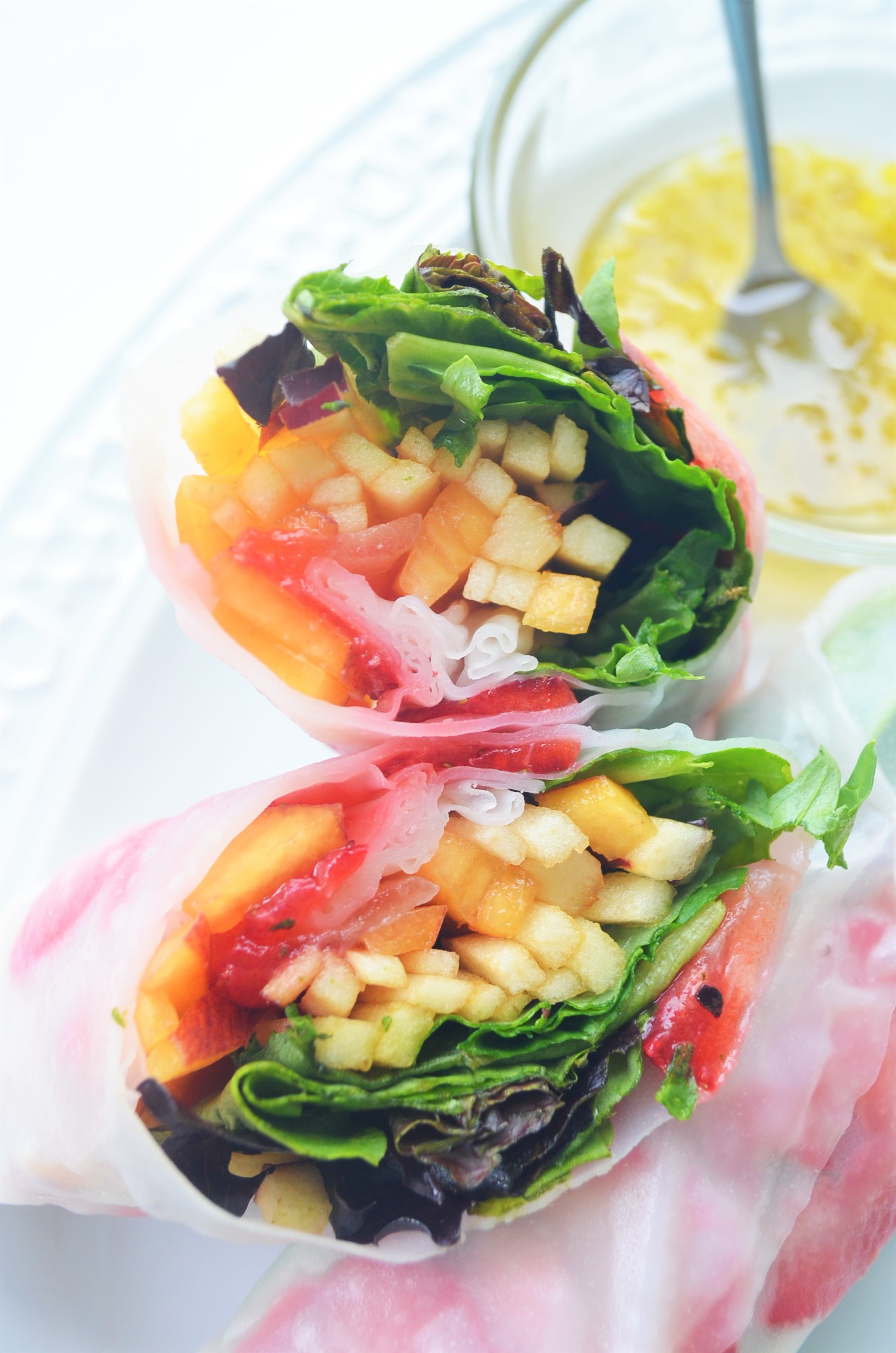 Fresh Summer Fruit Spring Rolls