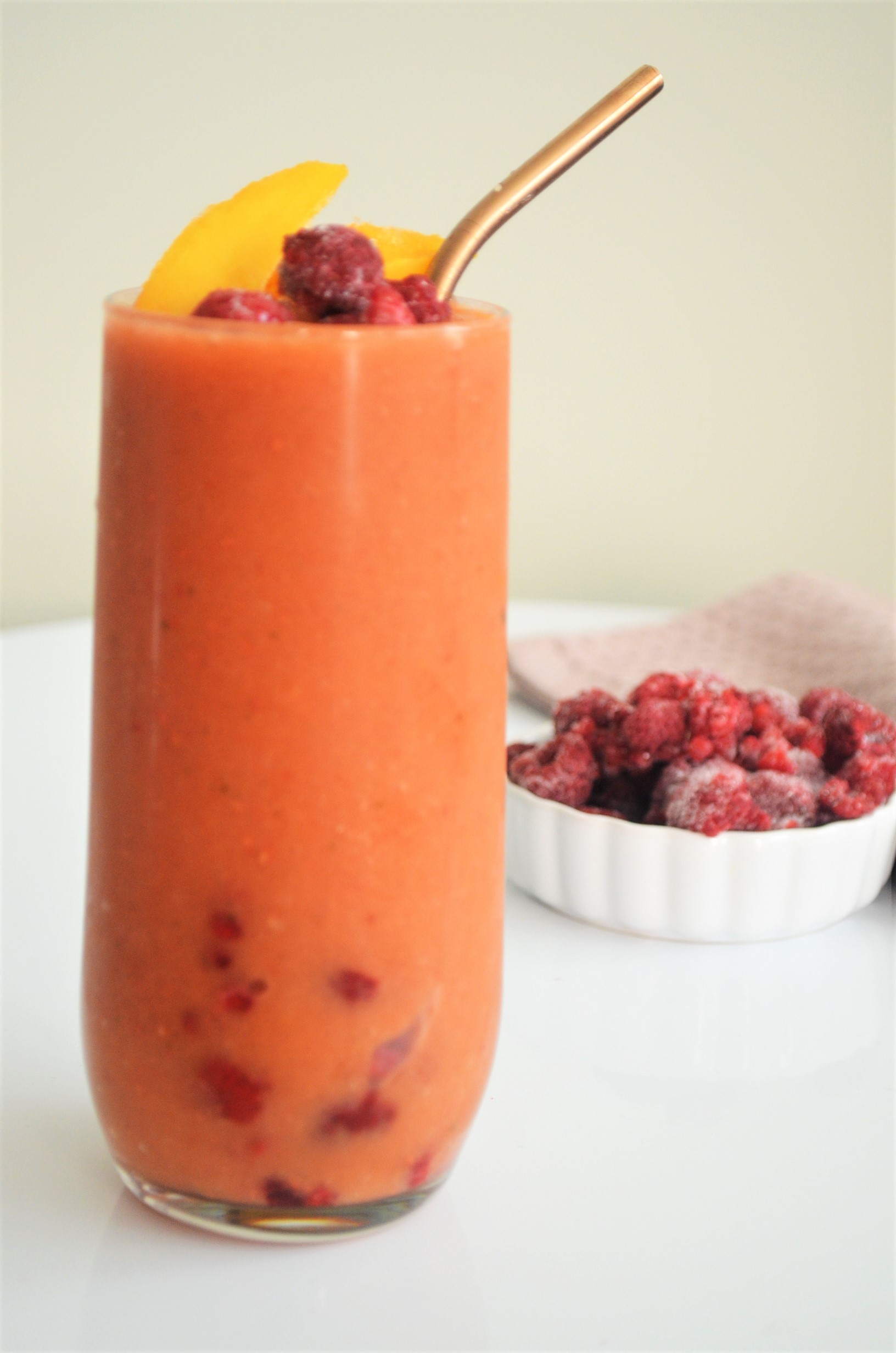 Friday Drink Day – Dairy Free Mango Raspberry Smoothie, 3 Ways