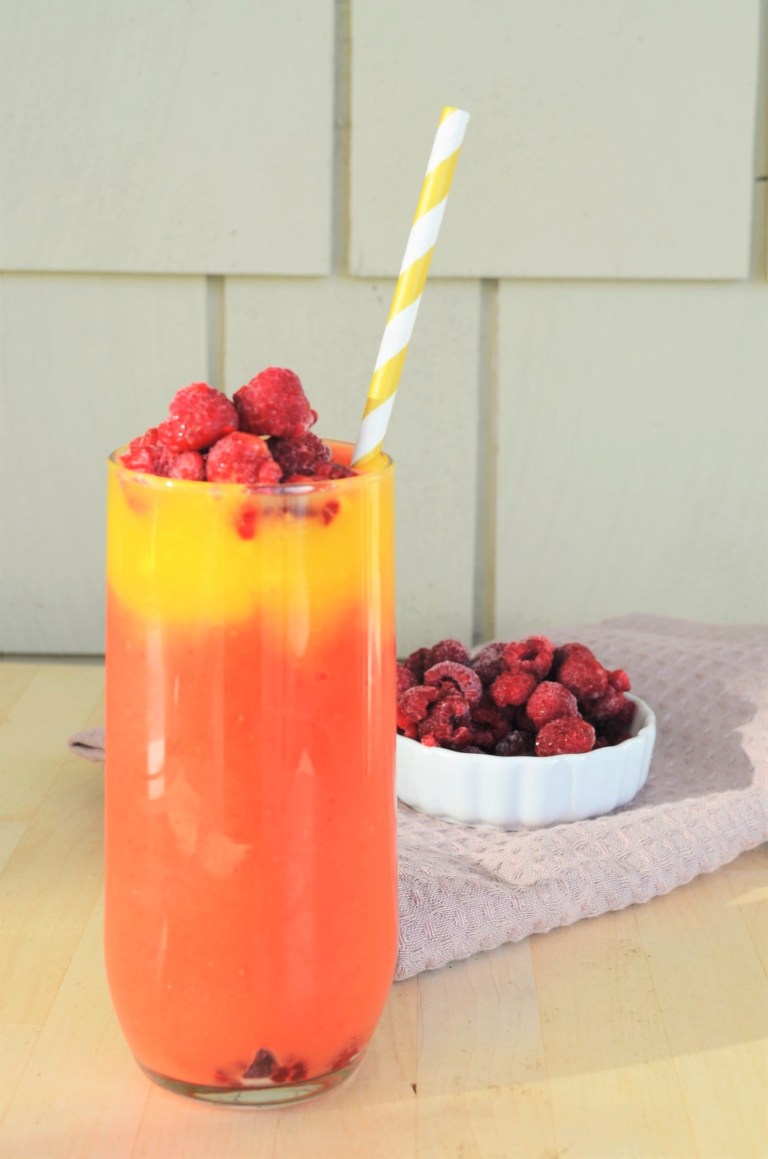 Friday Drink Day – Dairy Free Mango Raspberry Smoothie, 3 Ways