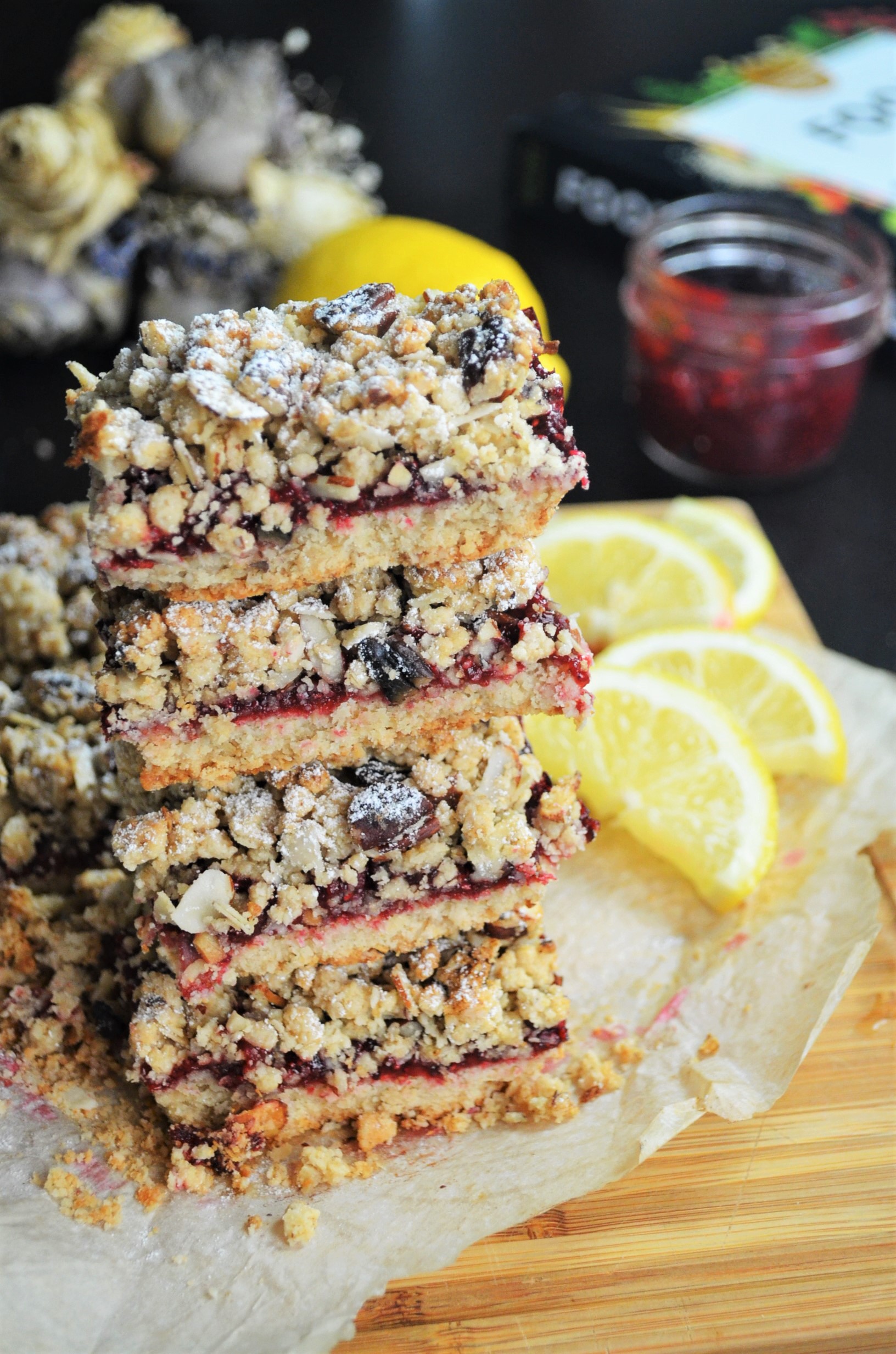 Gluten Free & Vegan: Small Batch Raspberry Lemon Crumb Bars