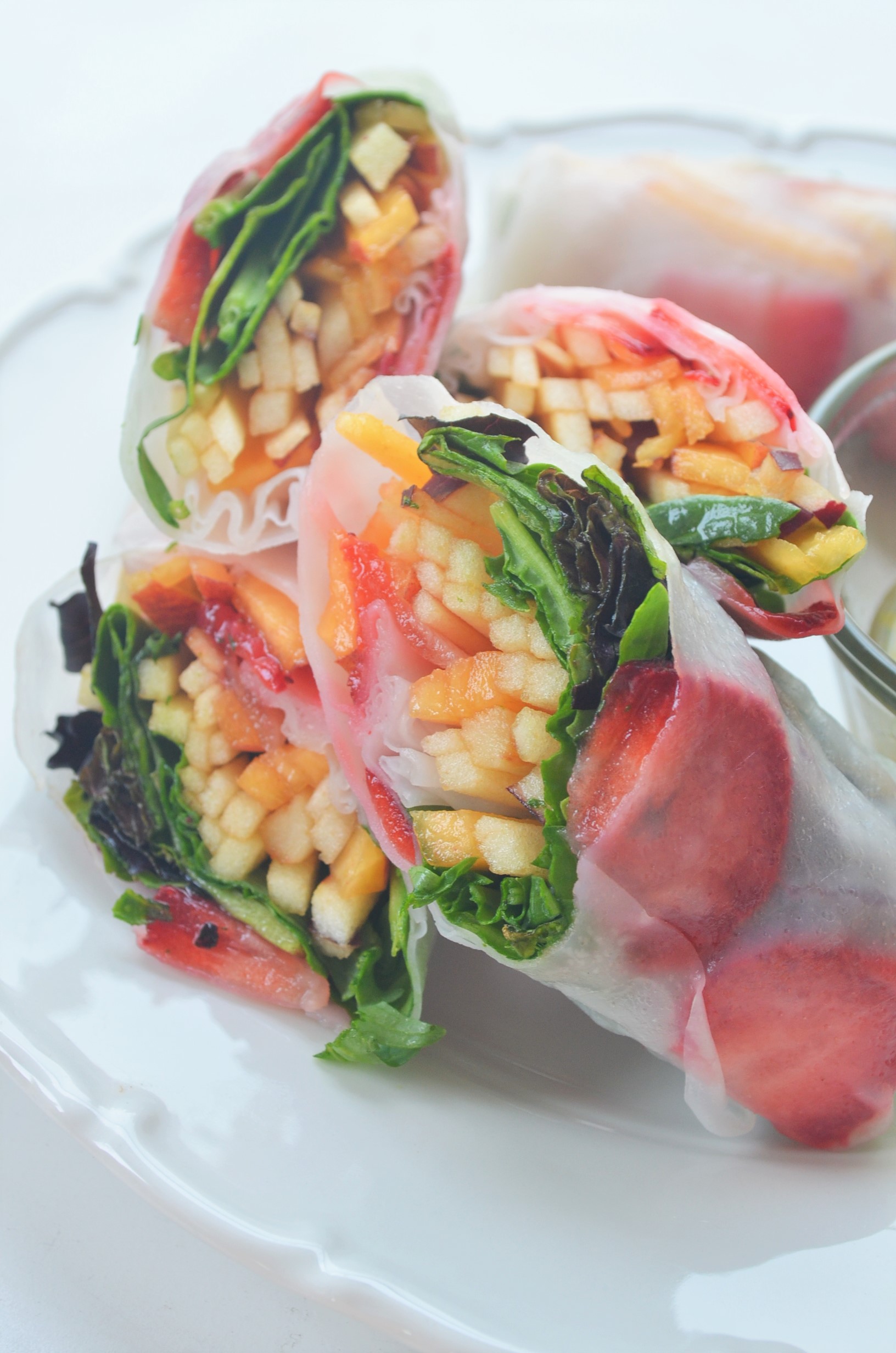 Summer Fresh Fruit Spring Rolls