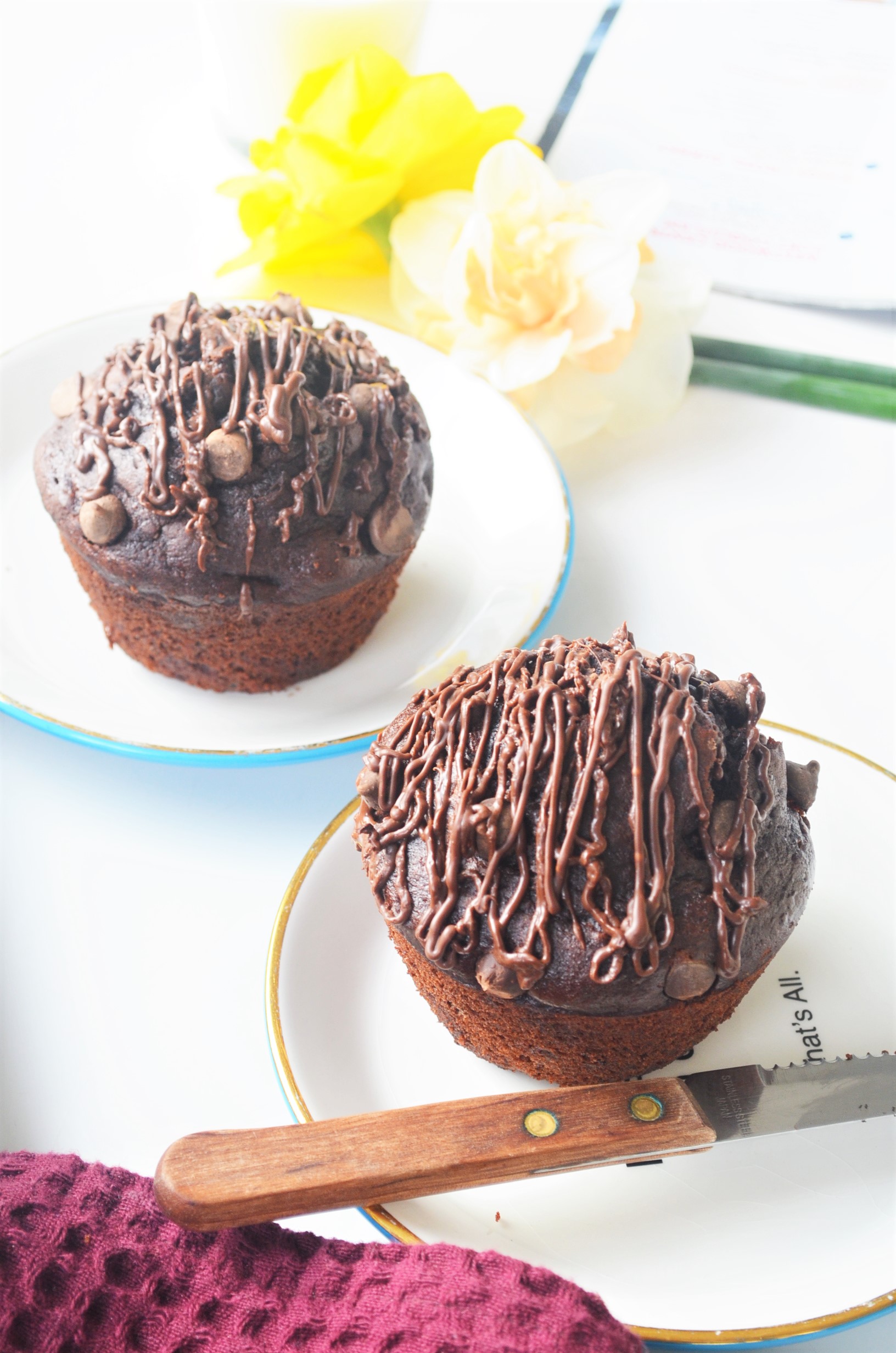 1 Banana = 3 Jumbo Chocolate Banana Sponge Muffins