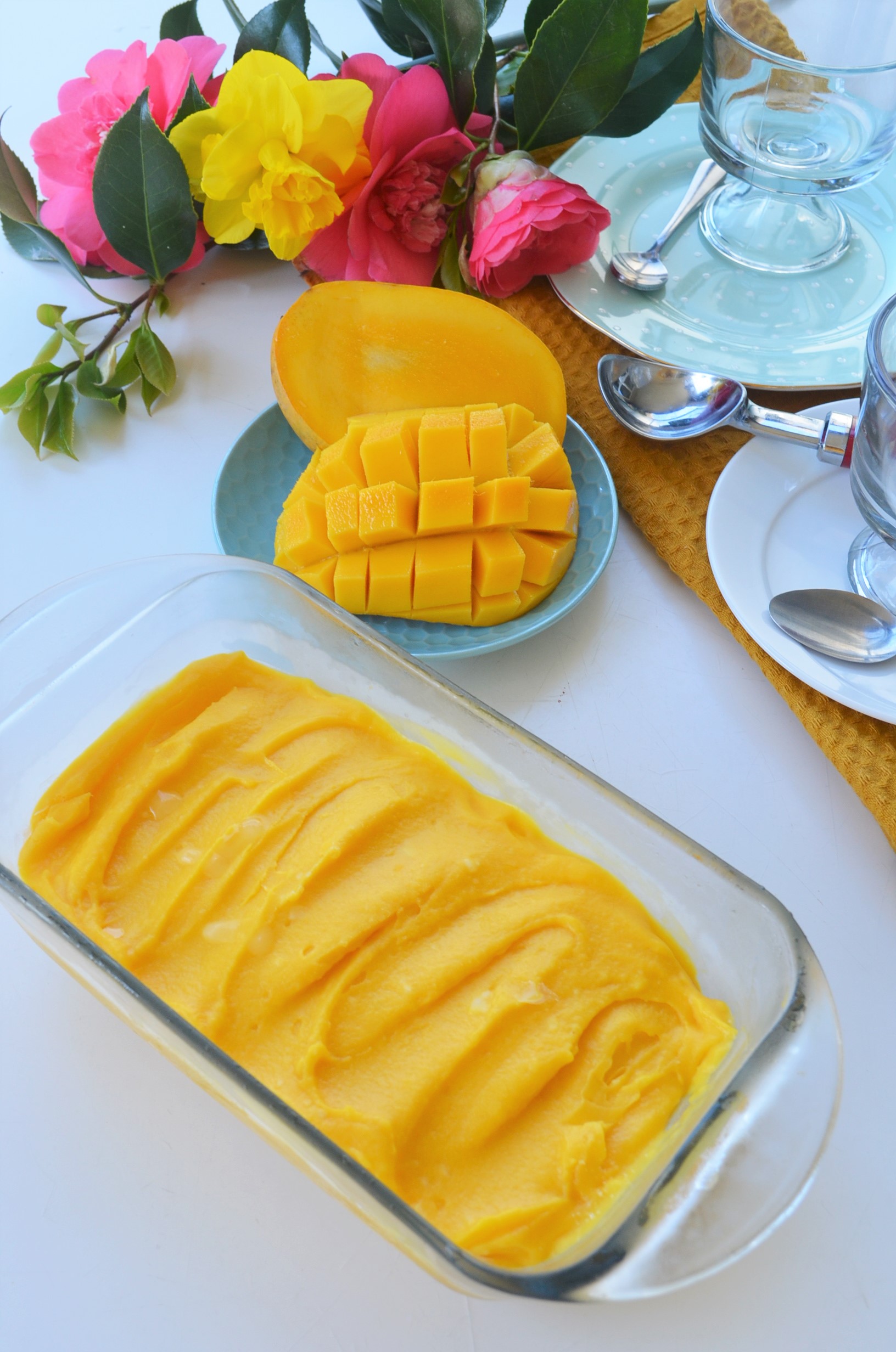 [VIDEO] 3 Ingredients Fresh Mango Frozen Yogurt