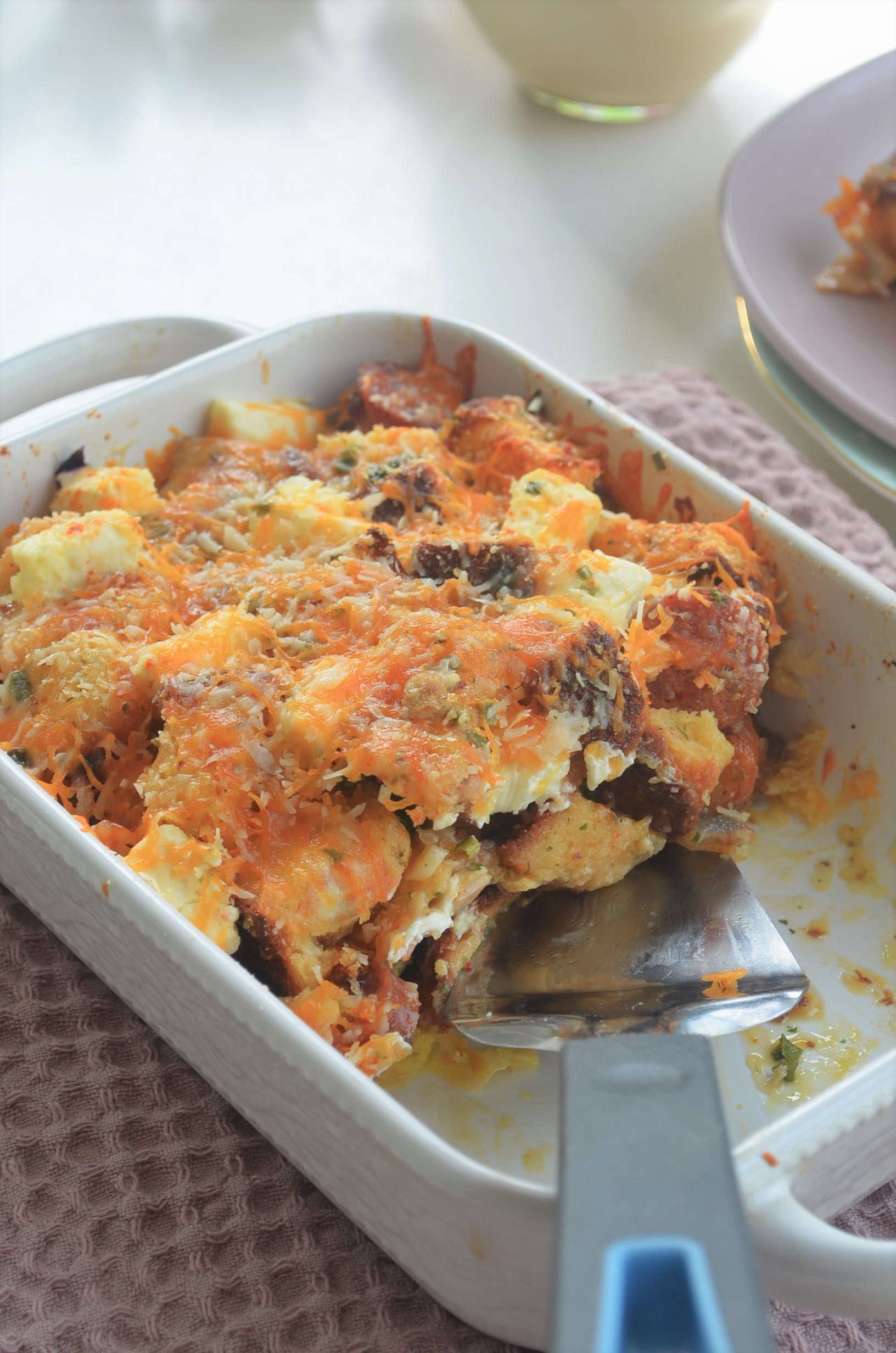 Savory Overnight Bread Pudding