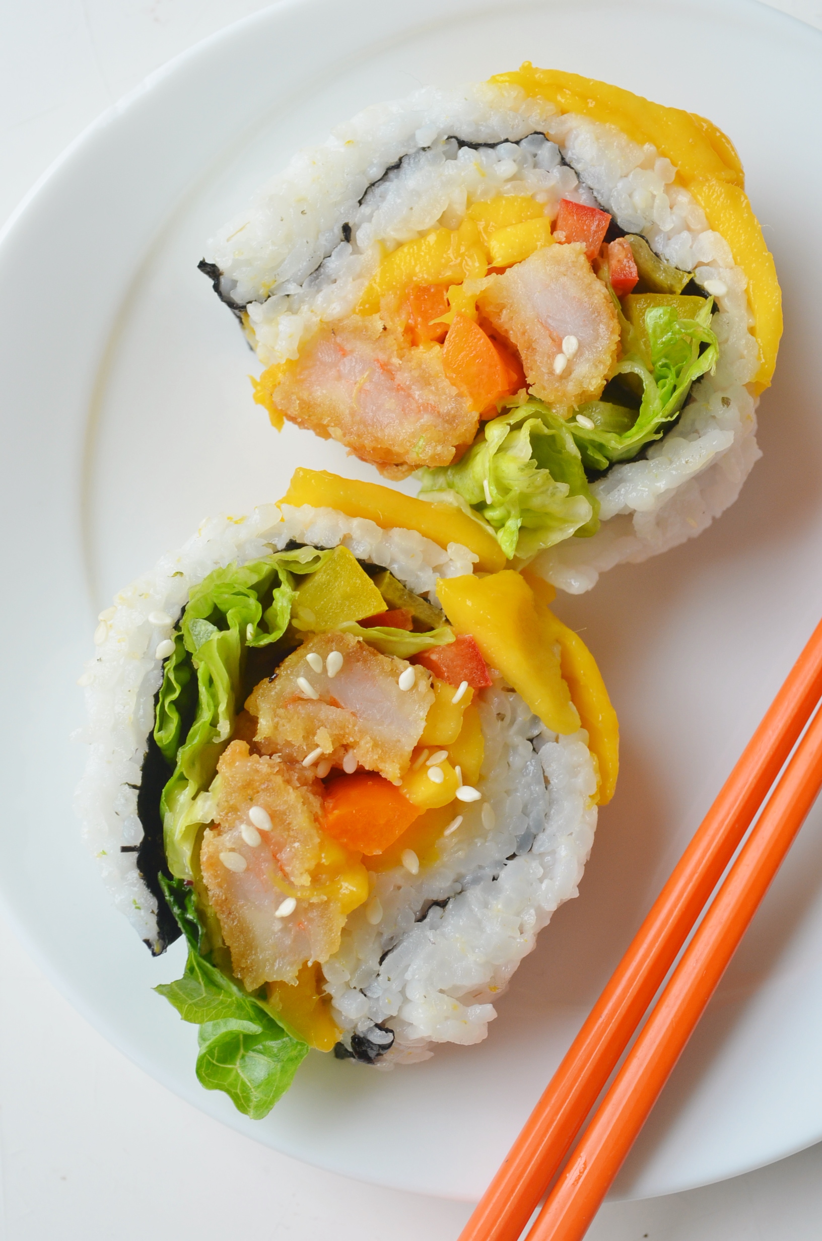Mango Shrimp Sushi Roll